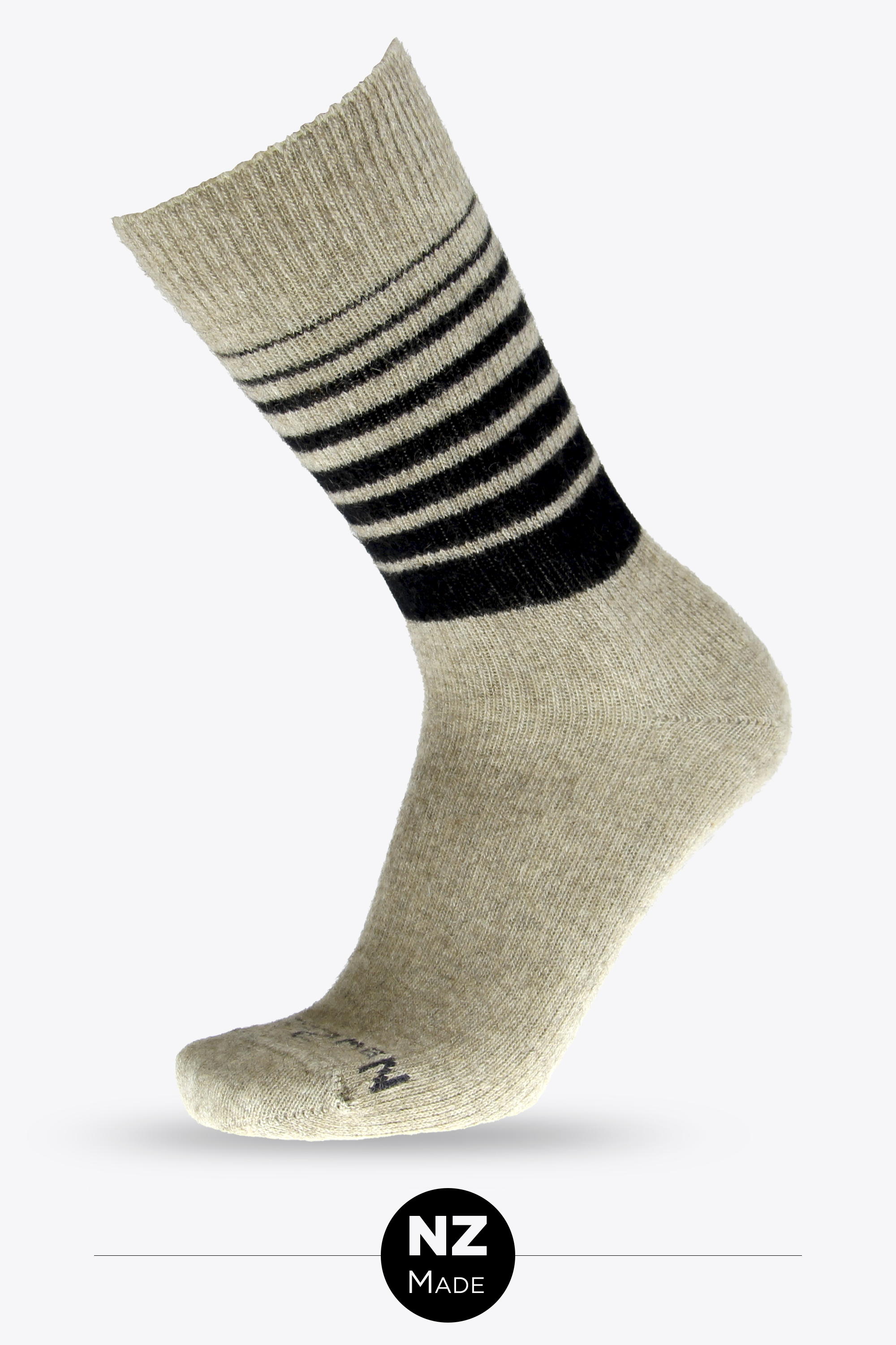 Possum Fine Knit Stripe - The New Zealand Sock Company